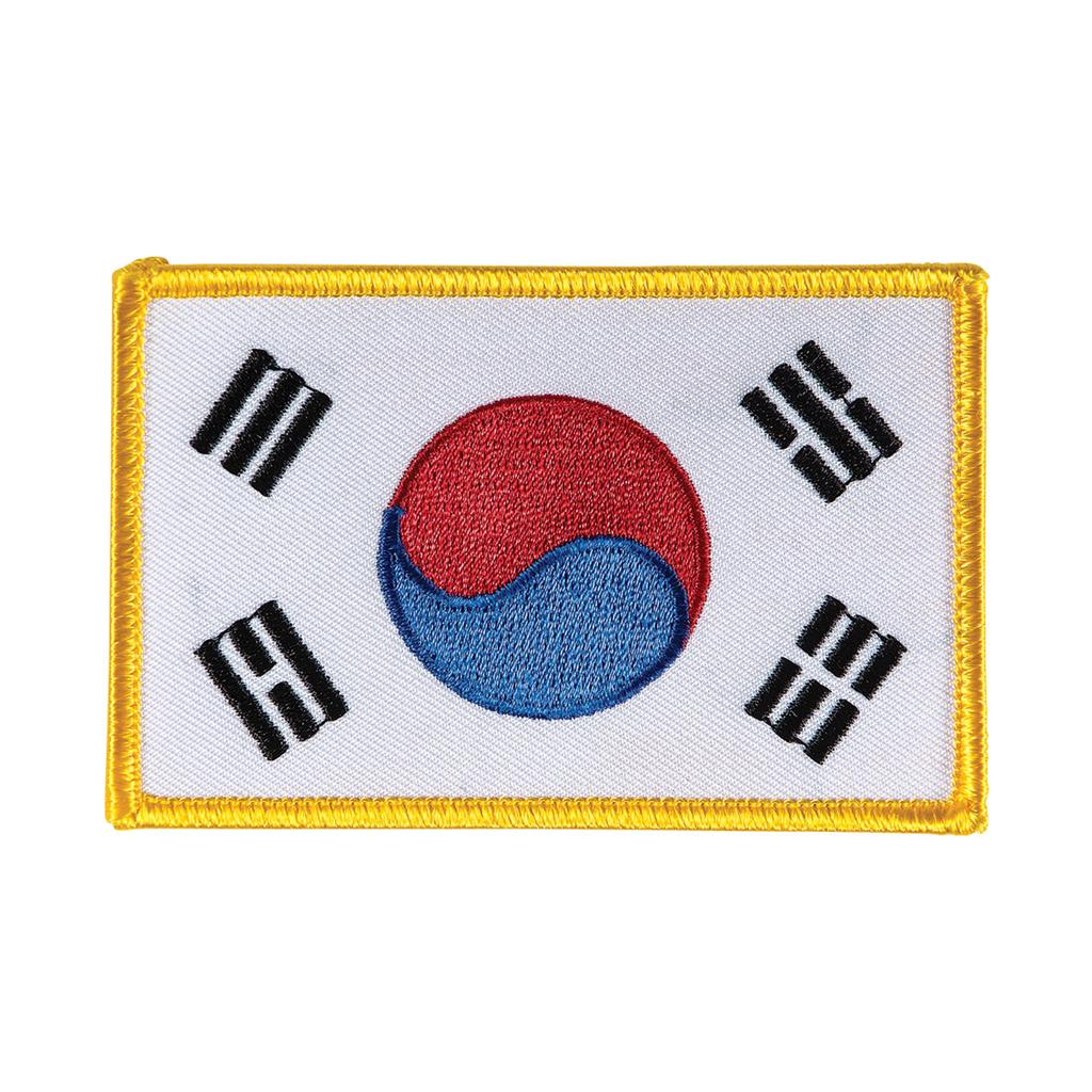 Sewn-In Gold Korean Flag Patch – Century US Wholesale