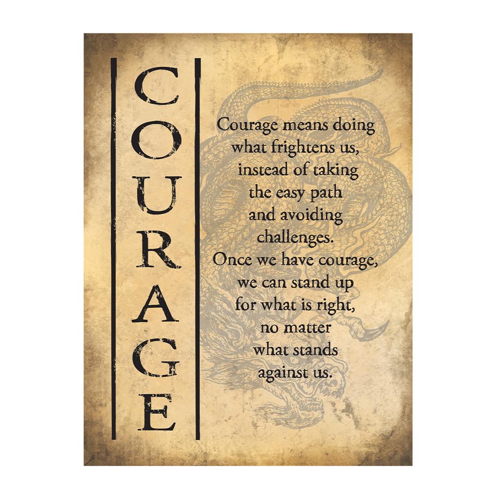 Inspirational Poster - Courage – Century US Wholesale