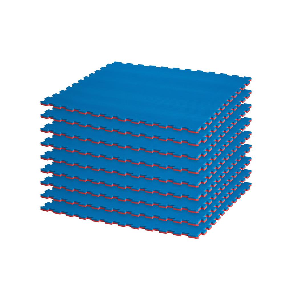 Reversible 2 Color 3/4" Thick Puzzle Sport Mat Kit - Blue/Red – Century ...